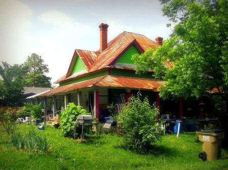 Ocilla GA Irwin County Vernacular Architecture Hip Pyramidal Roof House ...