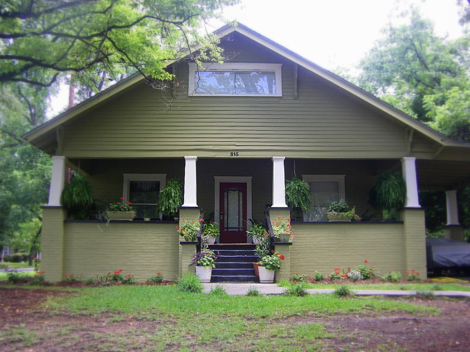 Arts Crafts Craftsman Bungalow Home Fitzgerald Ben Hill County Georgia ...