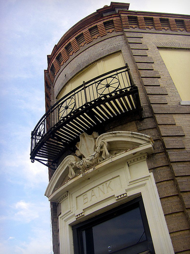 Vanishing South Georgia Bank Building Ornamental Transom National ...