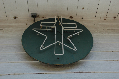 tarboro-ga-camden-county-ghost-town-church-neon-sign-star-cross-photo ...