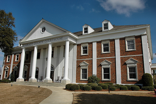 Grady County GA Courthouse 1985 Neoclassical Revival Replacement ...