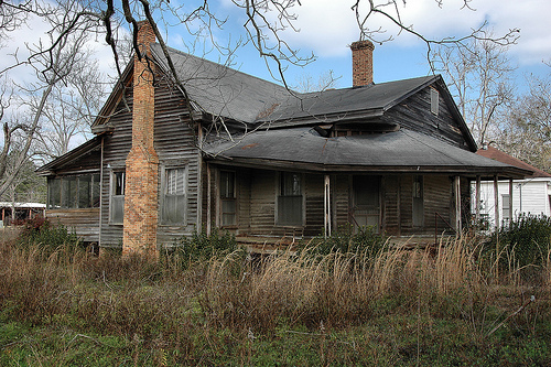 Reno GA Grady County Abandoned Verncacular House Broom Sedge Falling ...