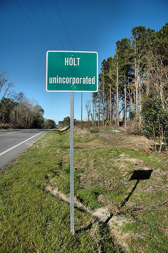 Holt GA Irwin County Unincorporated Ghost Town Highway Sign Green ...