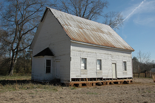 Fountain Bridge Road Randolph County GA Rear Vestibule Primitive ...