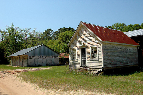 Groveland GA Bryan County Ghost Town Dirt Street Vernacular ...
