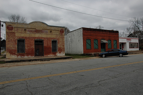 Waverly Hall GA Harris County Abandoned Commercial Brick Arch Front ...