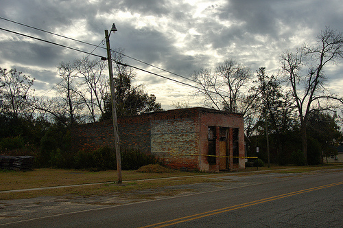 Berlin GA Colquitt County Ghost Town Abandoned Grocery Store Burned Out ...