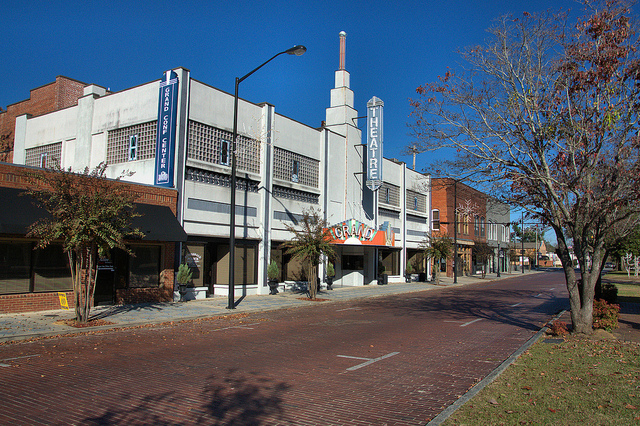 Main Street Fitzgerald GA Brick Pavement Grand Theatre Photograph ...