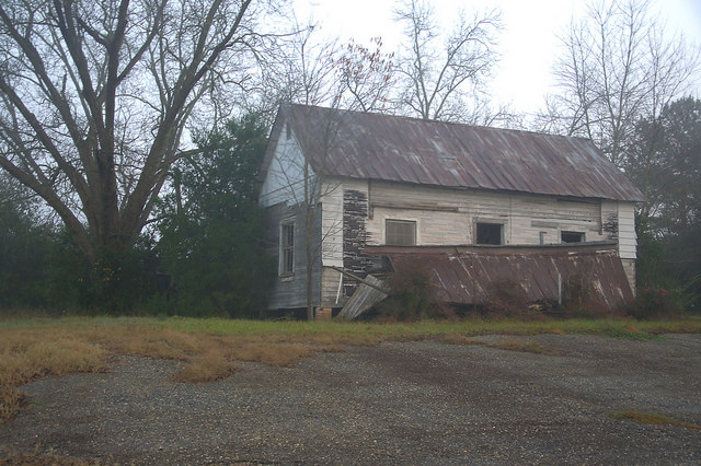 Irwinville GA Vernacular Farmhouse Collapsed Front Porch Photograph ...