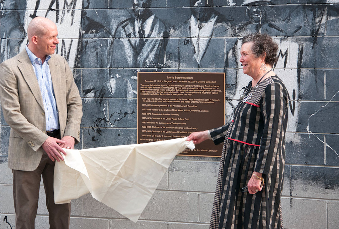 Dedication of Morris Abram Mural, Fitzgerald | Vanishing Georgia ...