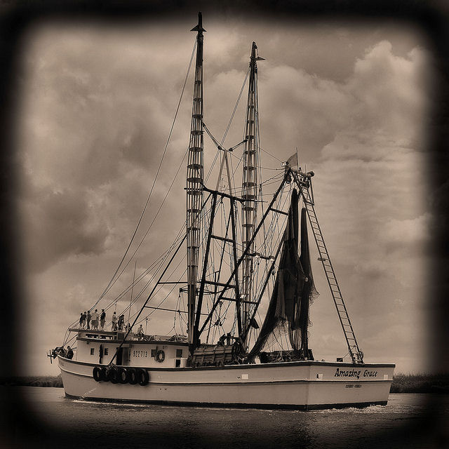 Wild Georgia Shrimp Boat Amazing Grace Largest in Georgia Blessing of ...