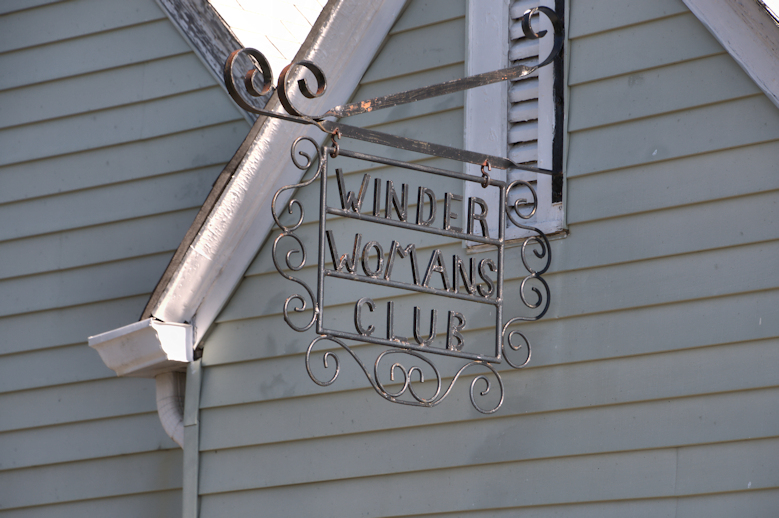 historic-winder-womans-club-wrought-iron-sign-photograph-copyright ...