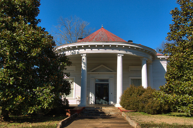 historic-monticello-ga-greek-revival-rouded-portico-house-photograph ...