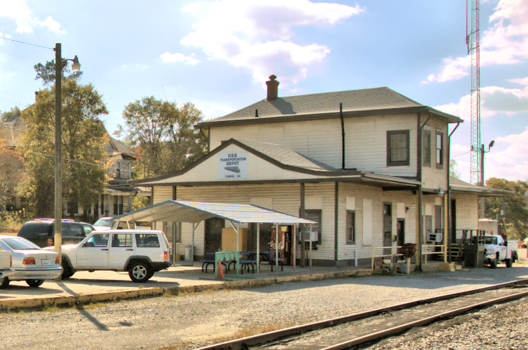Georgia Railroad Depot, 1898, Camak | Vanishing Georgia: Photographs by ...