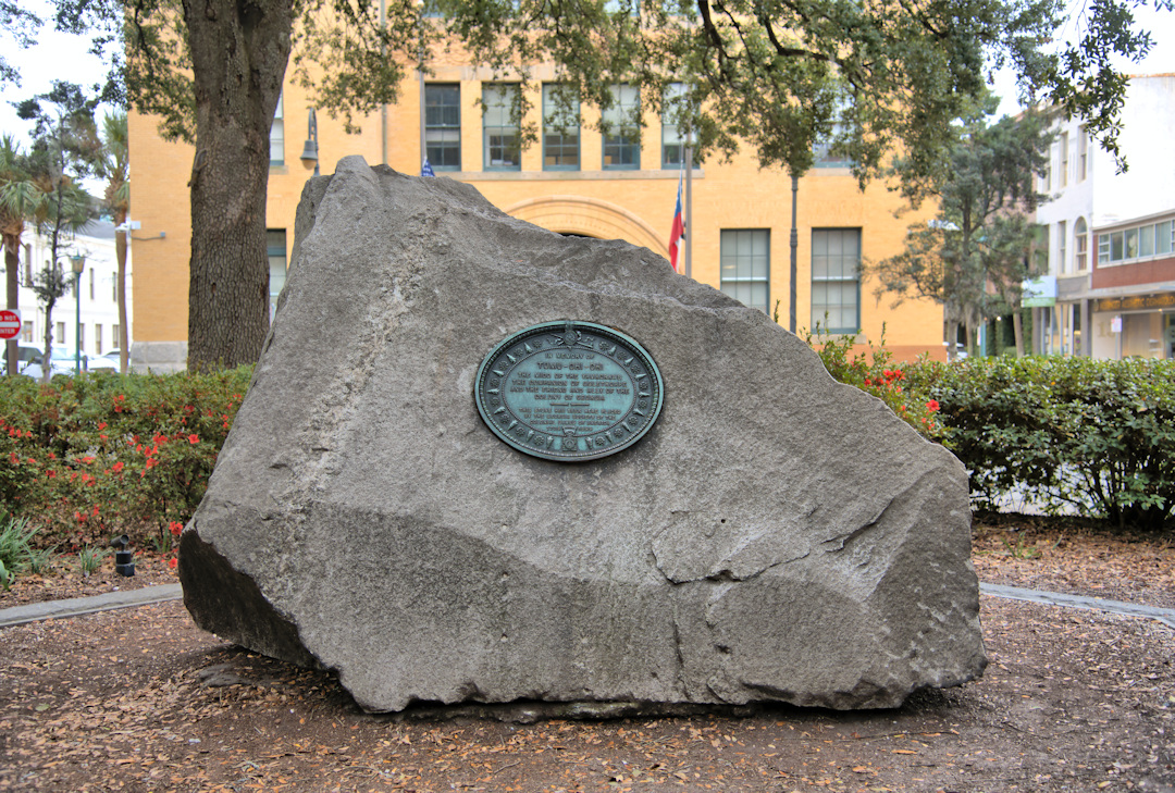 Tomochichi Monument, 1899, Savannah | Vanishing Georgia: Photographs by ...