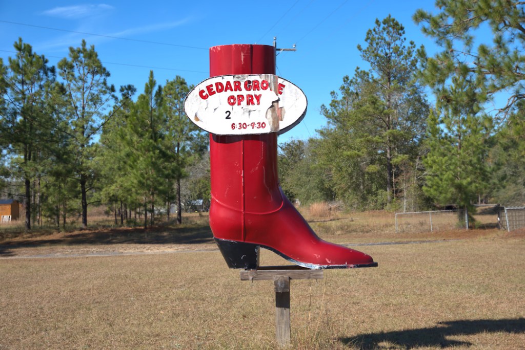 Cedar Grove Opry Sign, Laurens County | Vanishing Georgia: Photographs ...