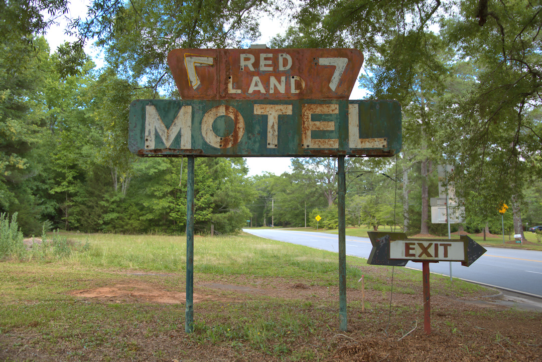 Red Land Motel Sign, 1952, Washington | Vanishing Georgia: Photographs ...
