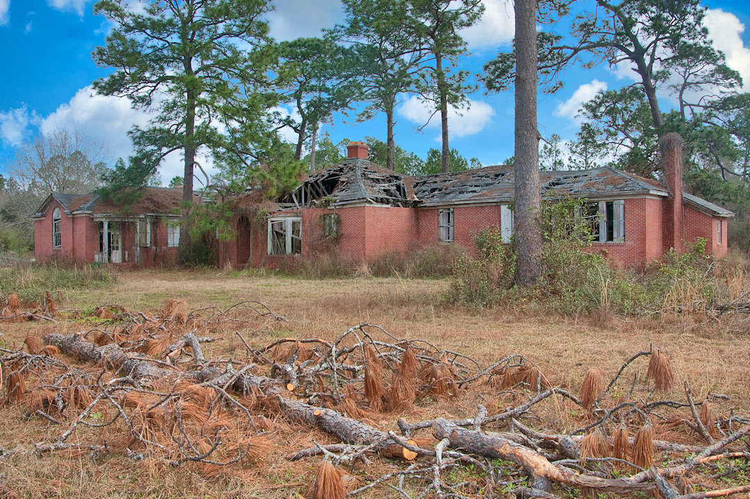 Ruins of Cogdell School, 1939, Clinch County | Vanishing Georgia ...