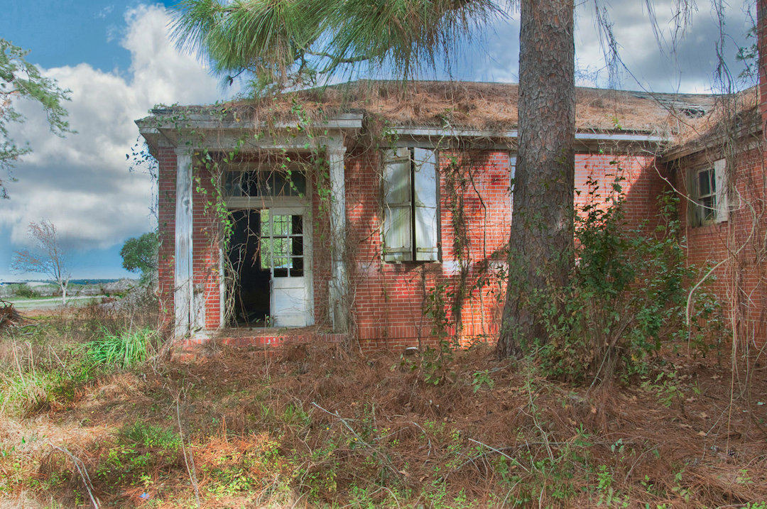 Ruins of Cogdell School, 1939, Clinch County | Vanishing Georgia ...