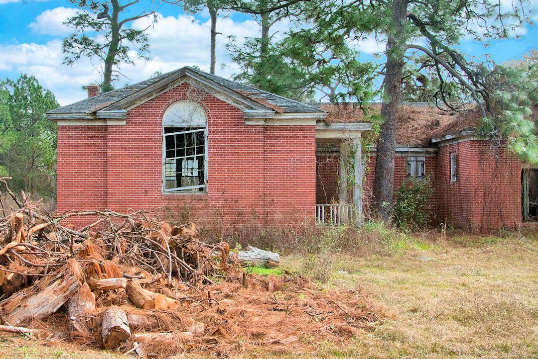 Ruins of Cogdell School, 1939, Clinch County | Vanishing Georgia ...